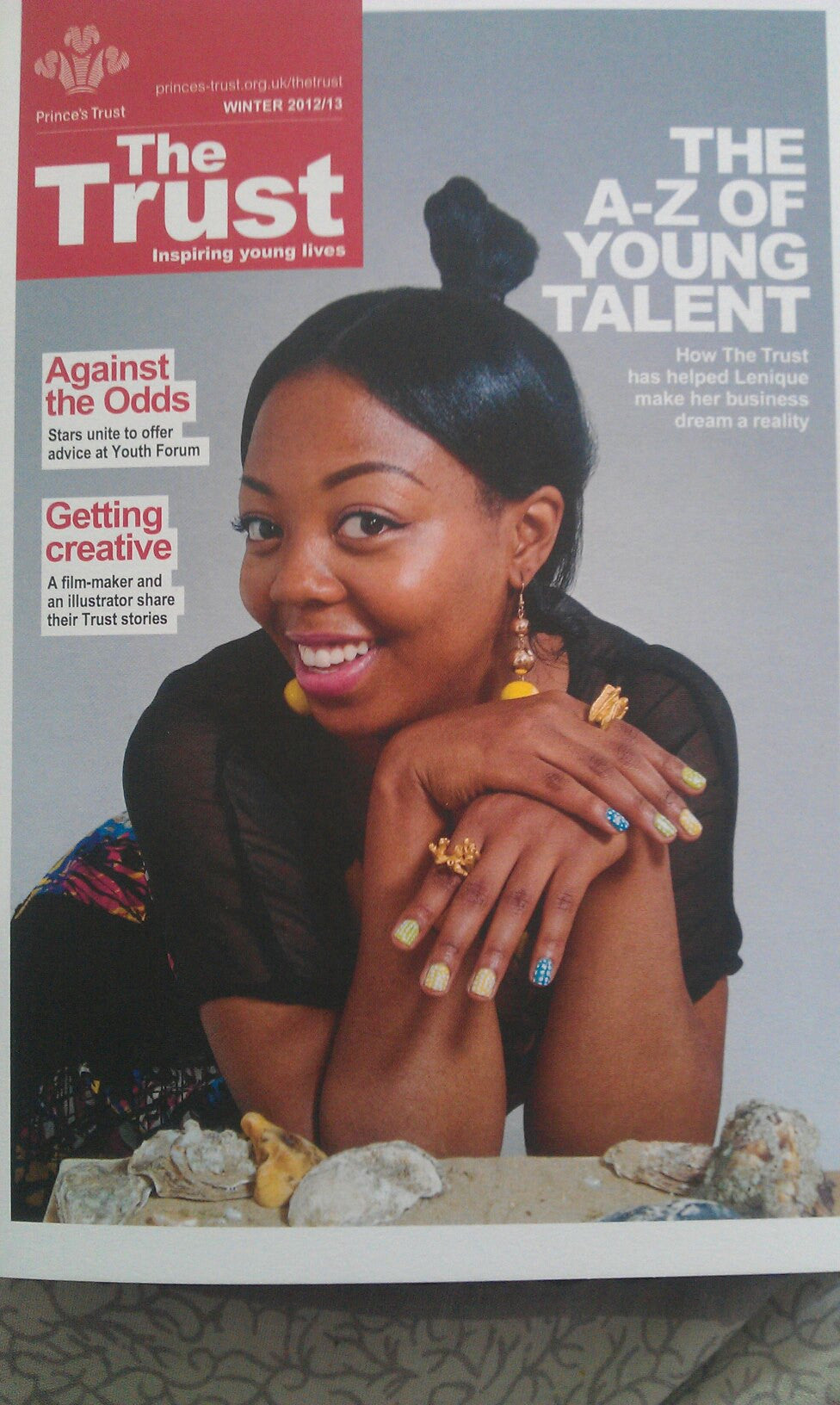 Lenique Louis The Cover Star On The Prince's Trust Magazine